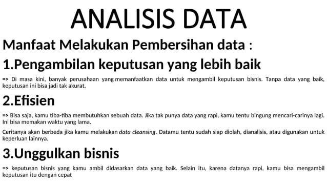 bab 4 materi analisis data kelas sepuluh | PPT