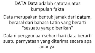 bab 4 materi analisis data kelas sepuluh | PPT