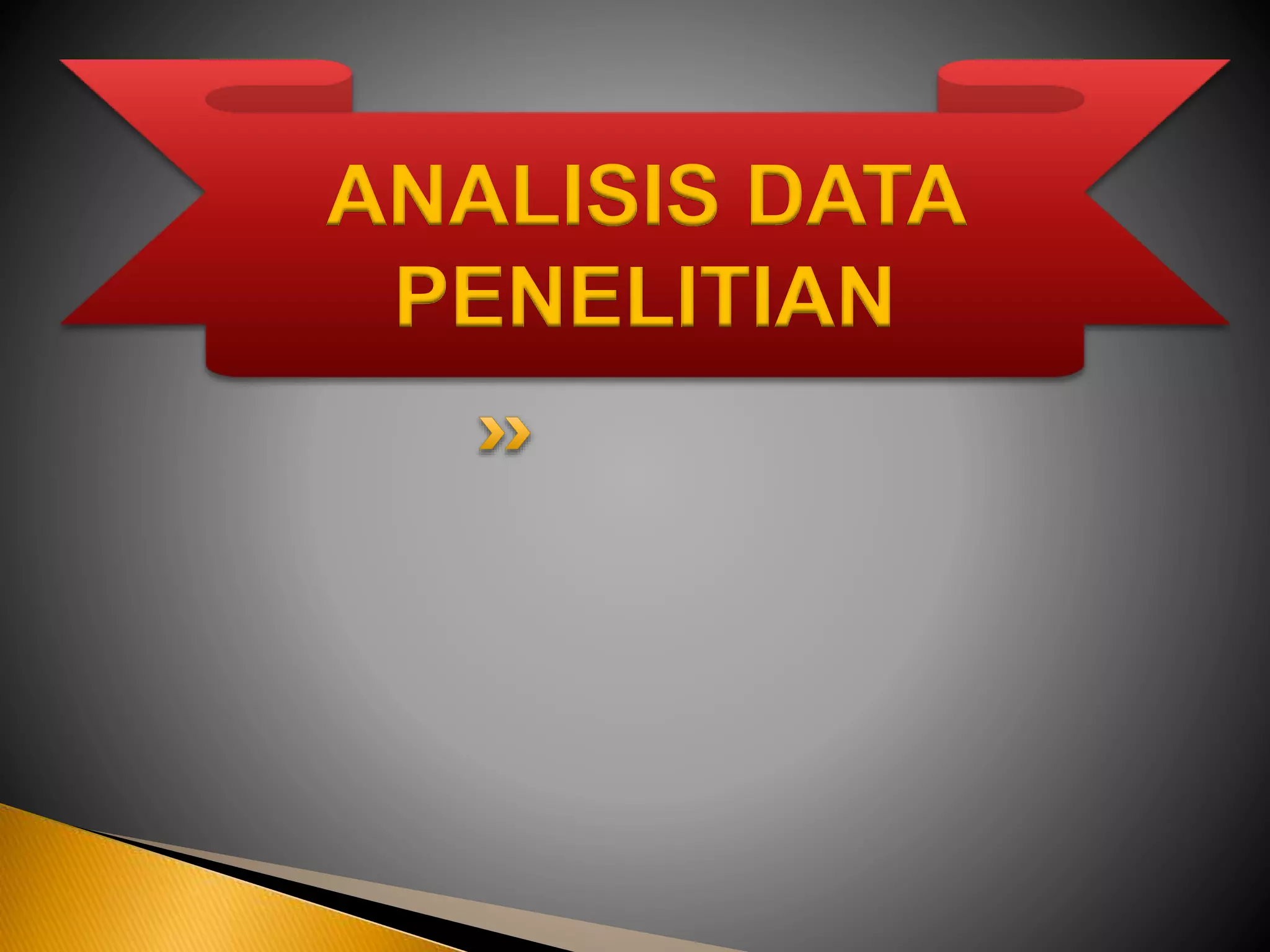 Analisis data dan interpretasi | PPTX