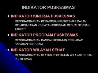 Analisis data dasar puskesmas | PPT