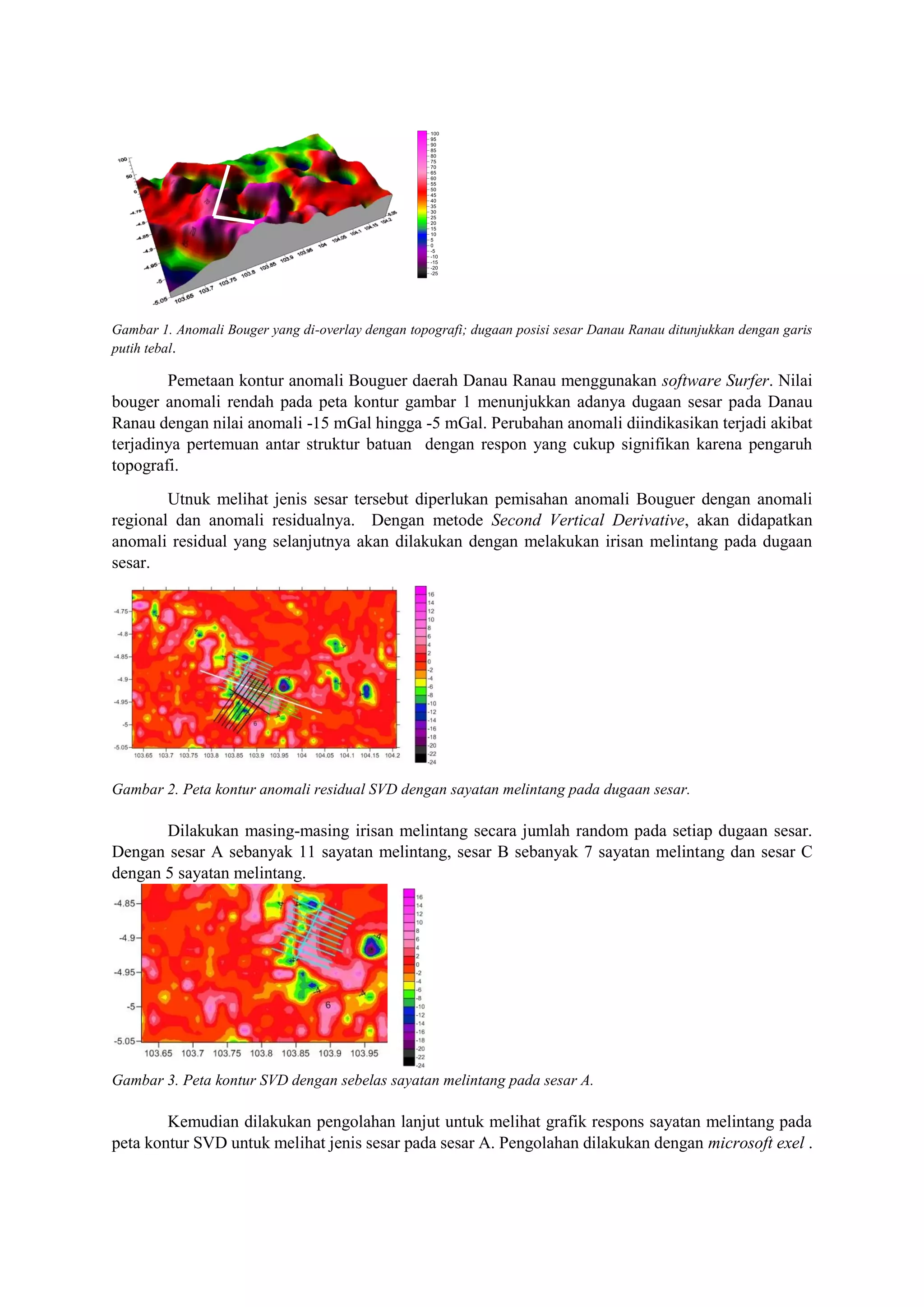 Analisis Data Gaya Berat Danau Ranau dengan Grav3D dan SVD | PDF