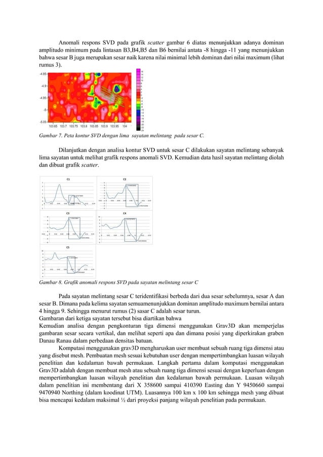 Analisis Data Gaya Berat Danau Ranau dengan Grav3D dan SVD | PDF