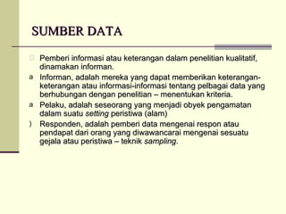 Analisis Data Kualitatif | PPT