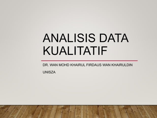 Analisis data kualitatif | PPTX