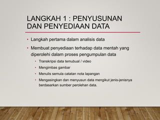 Analisis data kualitatif | PPTX