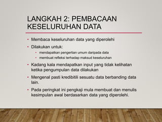 Analisis data kualitatif | PPTX