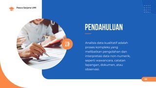 Analisis data kualitatif program pasca sarjana UMI | PPT