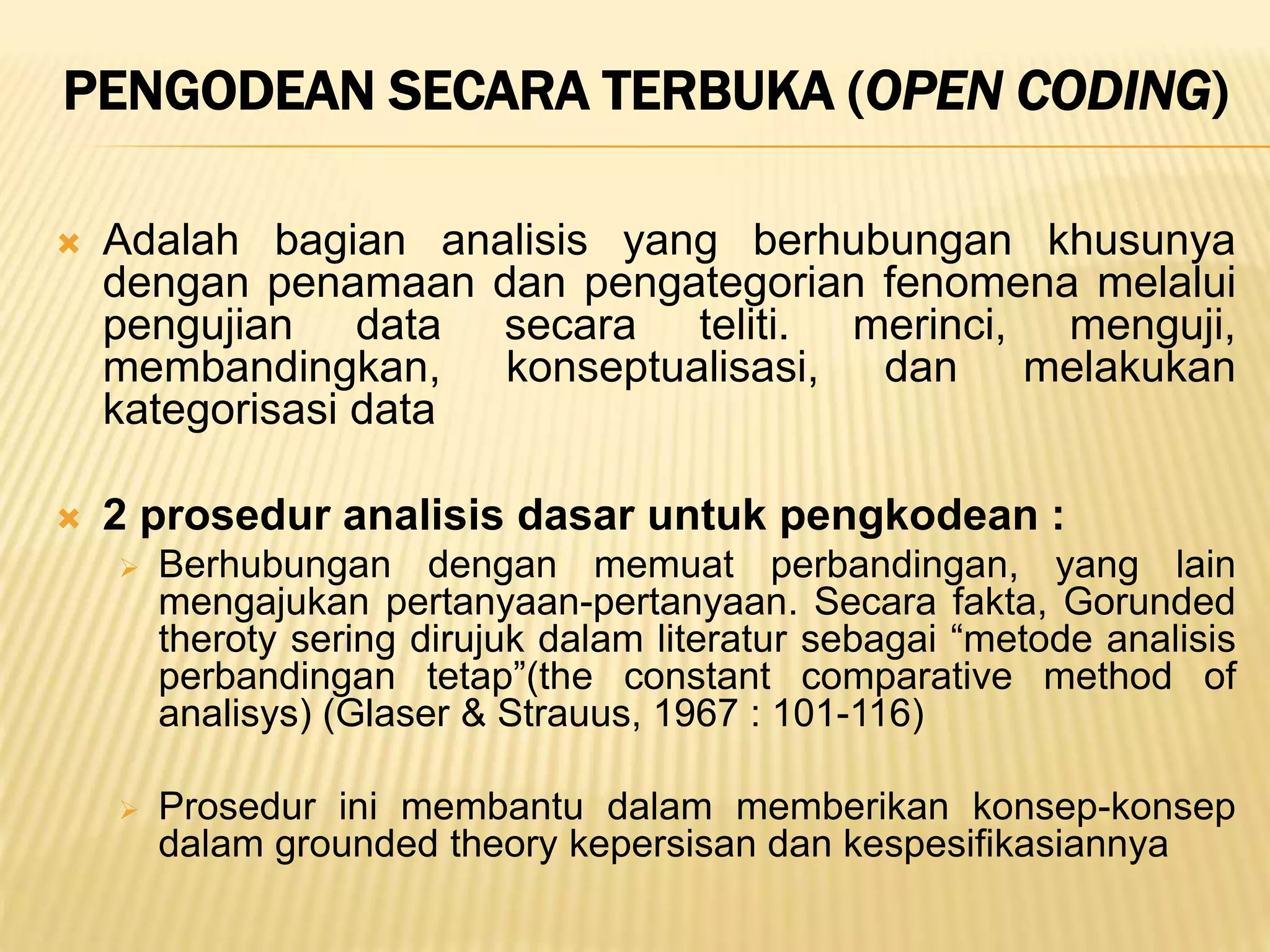 ANALISIS DATA KULAITATIF - MODEL STRAUSS DAN CORBIN (GROUNDED THEEORY).pptx