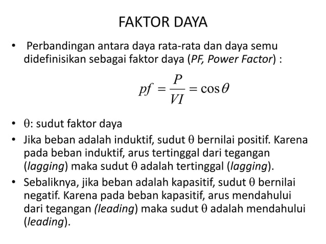 ANALISIS DAYA RANGKAIAN AC.scecrctxxepptx | PPTX