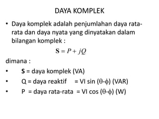 ANALISIS DAYA RANGKAIAN AC.scecrctxxepptx | PPTX