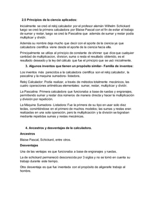 Análisis de artefactos- La calculadora científica | DOCX