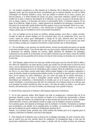 Analisis de don quijote de la mancha | PDF