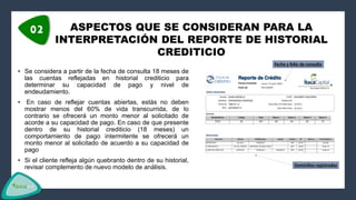 ANÁLISIS DE HISTORIAL CREDITICIO | PPTX