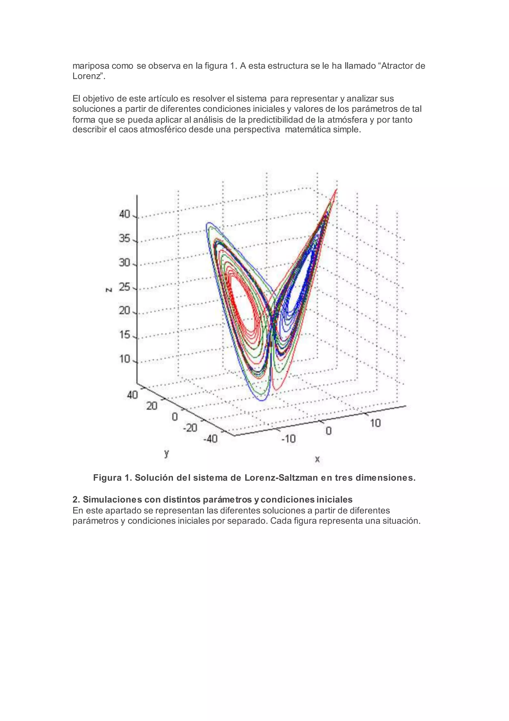 Análisis de la predictibilidad atmosférica mediante la resolución del ...