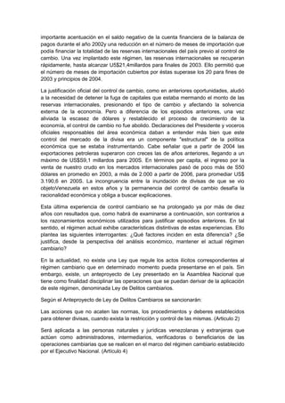 Analisis del Control de Cambio en Venezuela | DOCX