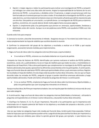 Análisis del entorno con FODA PESTEL | DOCX