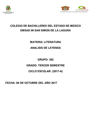 Analisis de leyenda | DOCX
