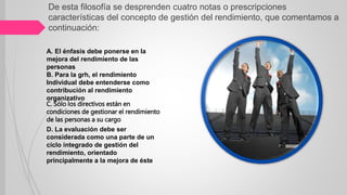 Analisis del rendimiento | PPTX