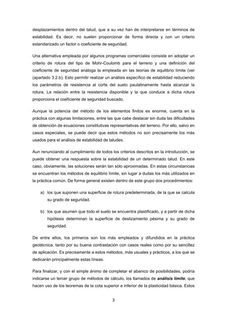Analisis de metodologias de estabilidad | PDF