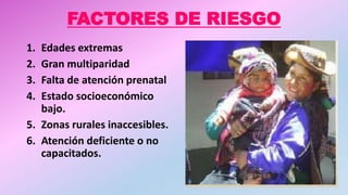 Analisis de muerte materno infantil | PPTX