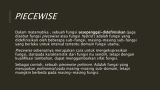 Analisis dengan piecewise | PPTX