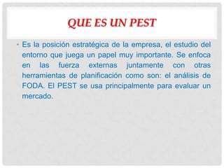 Analisis de pest | PPTX