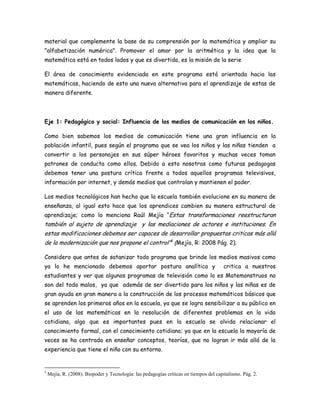 Análisis de Matemonstruos! | DOCX