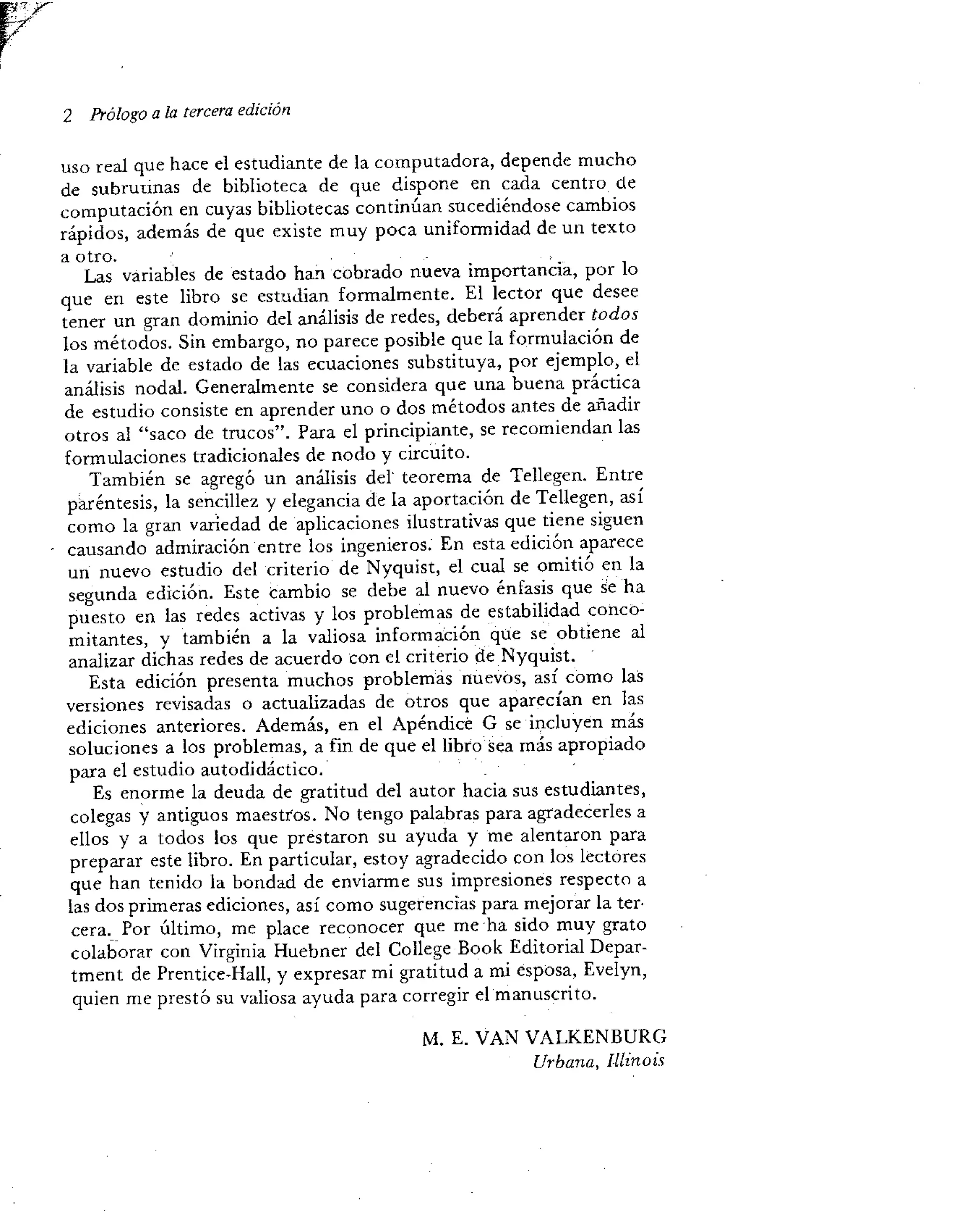 Analisis de Redes - Van Valkenburg | PDF