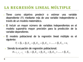 Ecuación De Regresión Múltiple