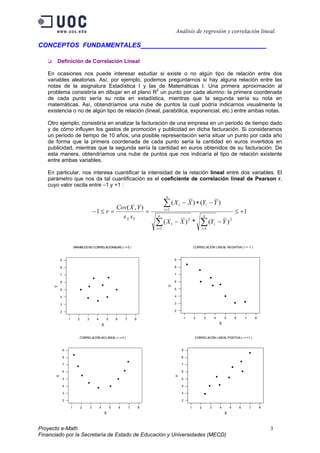 Analisis de regresion y correlacion lineal | PDF