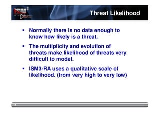 Analisis de Riesgos O-ISM3 | PDF