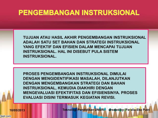 Analisis desain instruksional | PPT