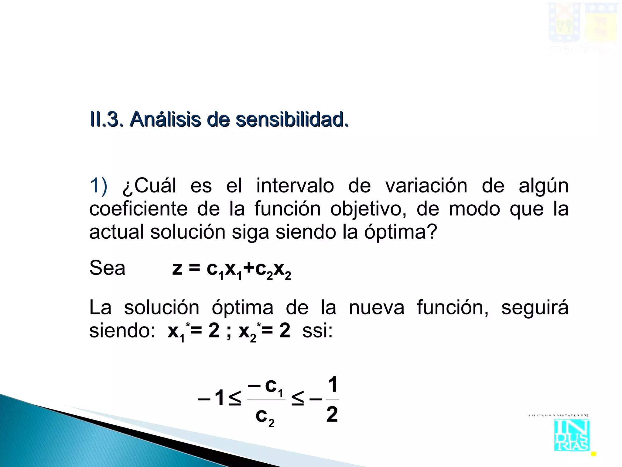 Analisis De Sensibilidad PPT