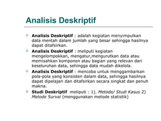 Analisis diskriptif | PPT