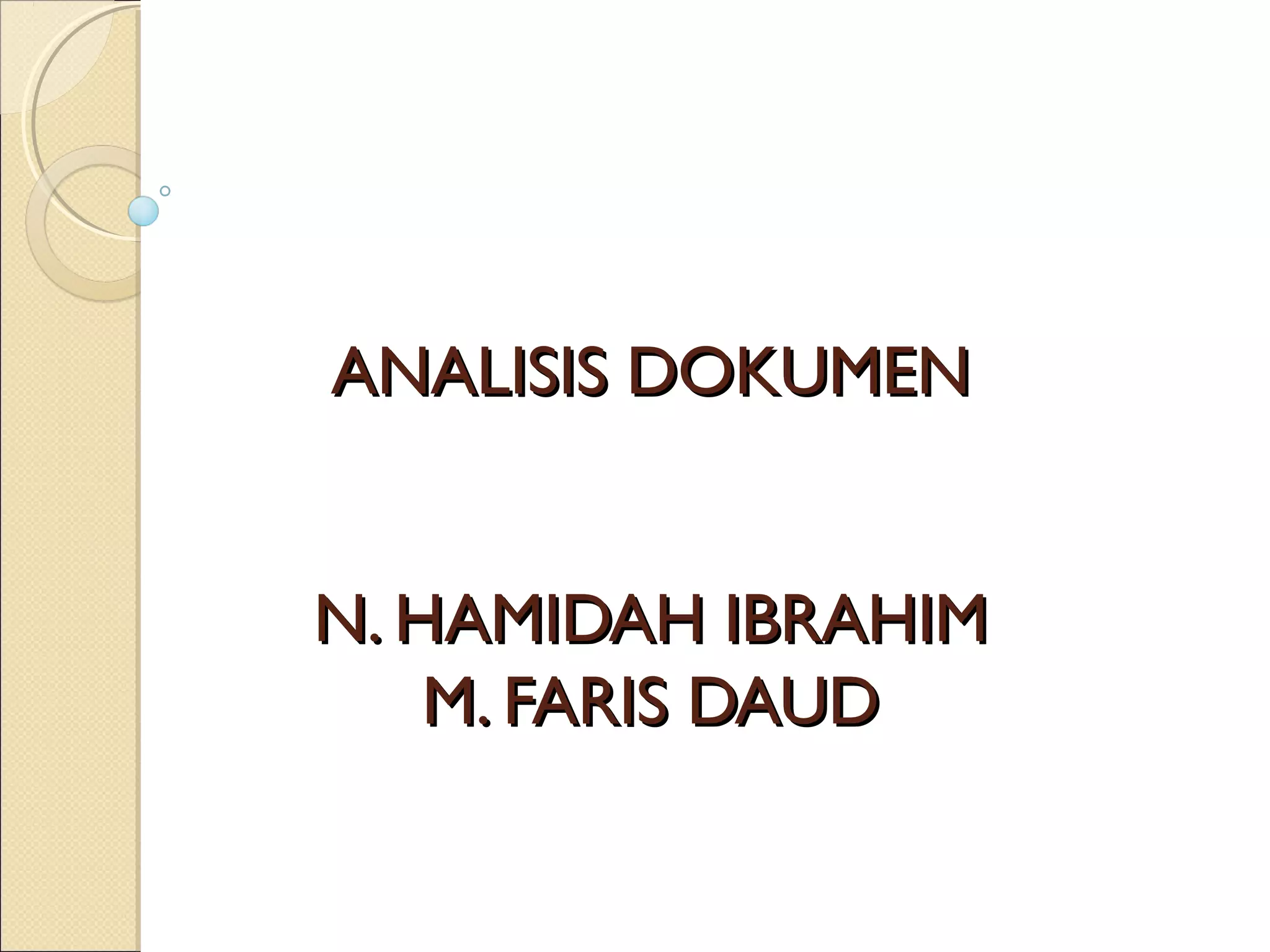 Analisis dokumen Penyelidikan Pendidikan | PPT