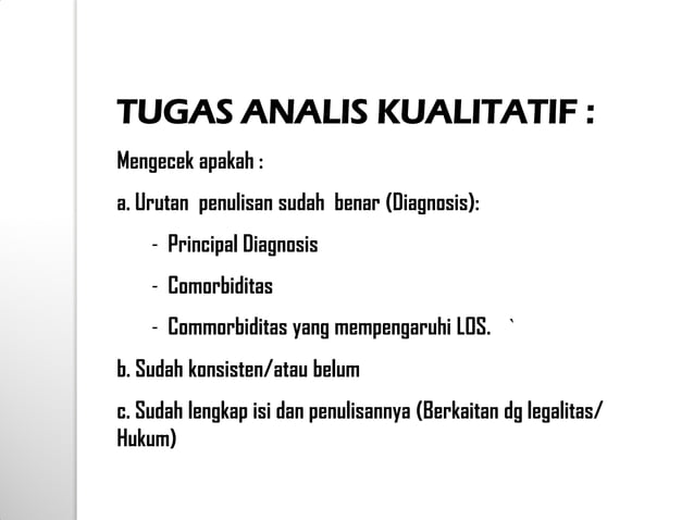 Analisis Kuantitatif dan Kualitatif Dokumen Rekam Medis | PDF