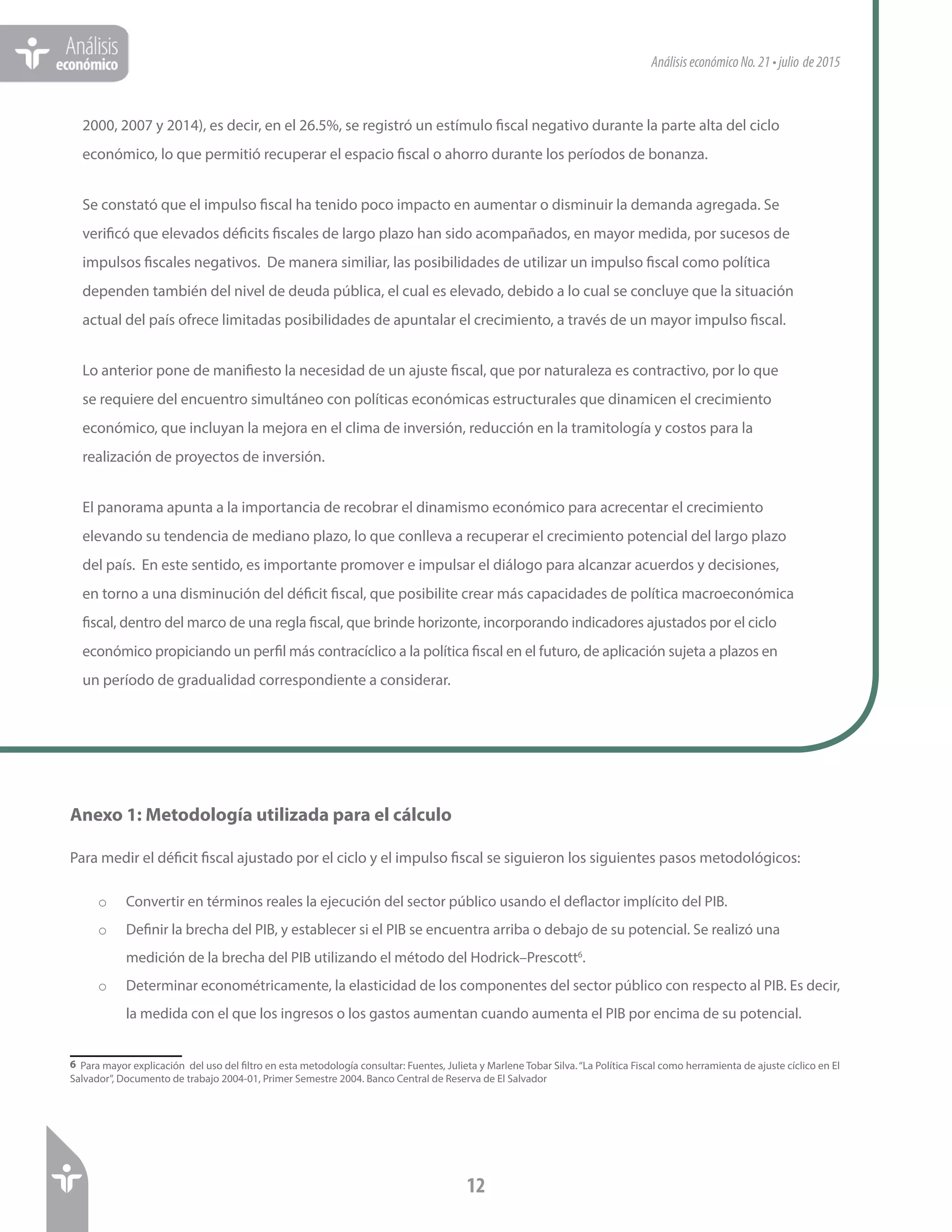 Análisis Económico: Impulso fiscal y ciclo económico: elementos para ...