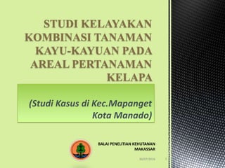 Analisis ekonomi pertanaman kelapa | PPTX