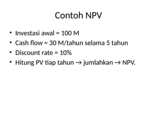 Analisis_Ekonomi_Proyek_Lengkap dengan contoh.pptx