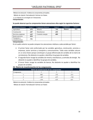 Análisis factorial SPSS | PDF