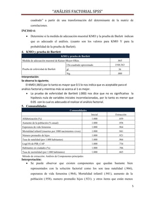 Análisis factorial SPSS | PDF