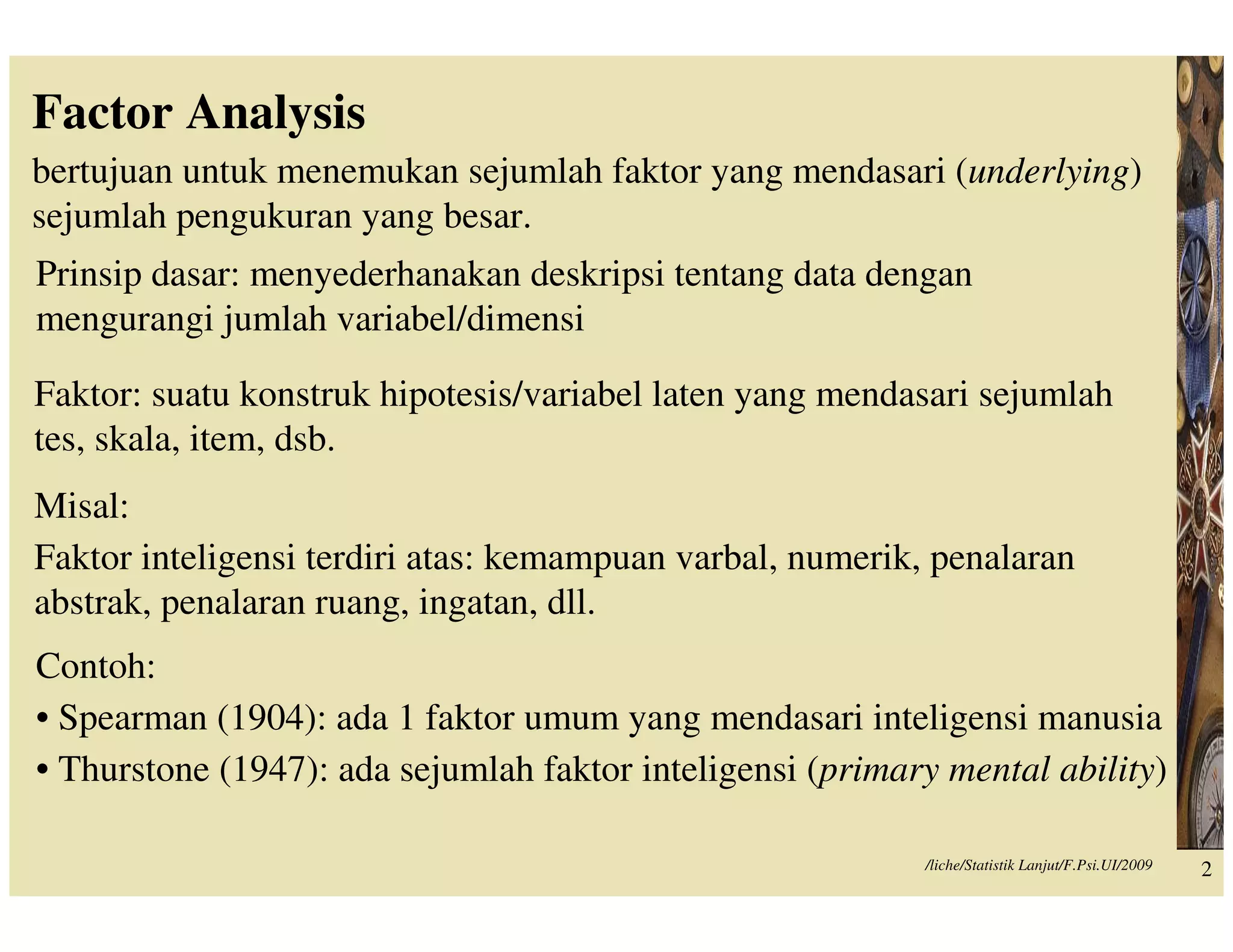 Analisis faktor | PDF