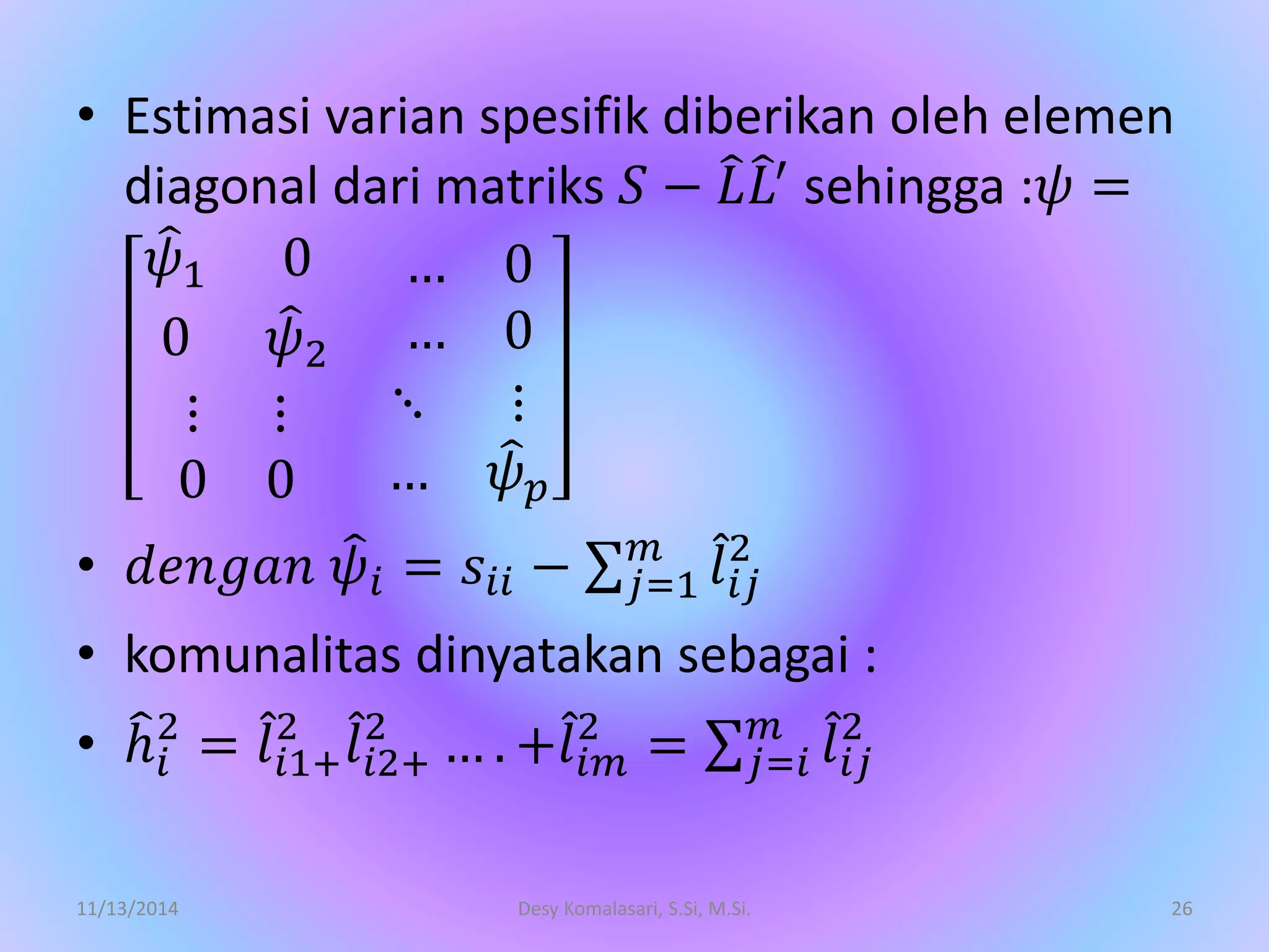 Analisis faktor | PPTX
