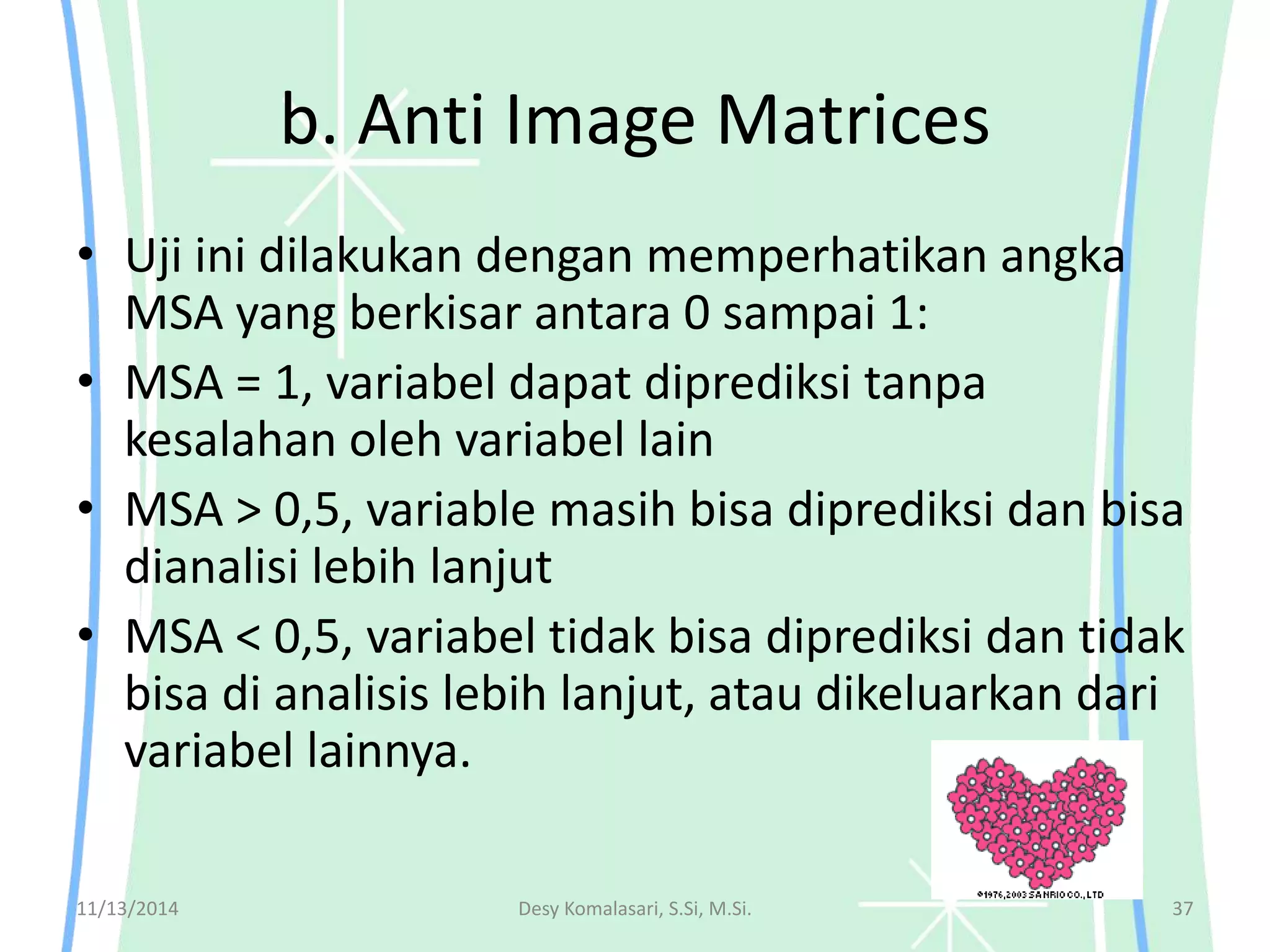 Analisis faktor | PPTX