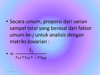 Analisis faktor | PPTX