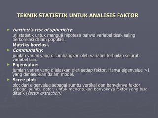 Analisis Faktor.Ppt 2 | PPT