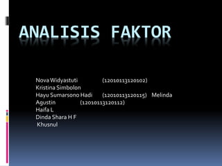 Analisis faktor ppt | PPTX