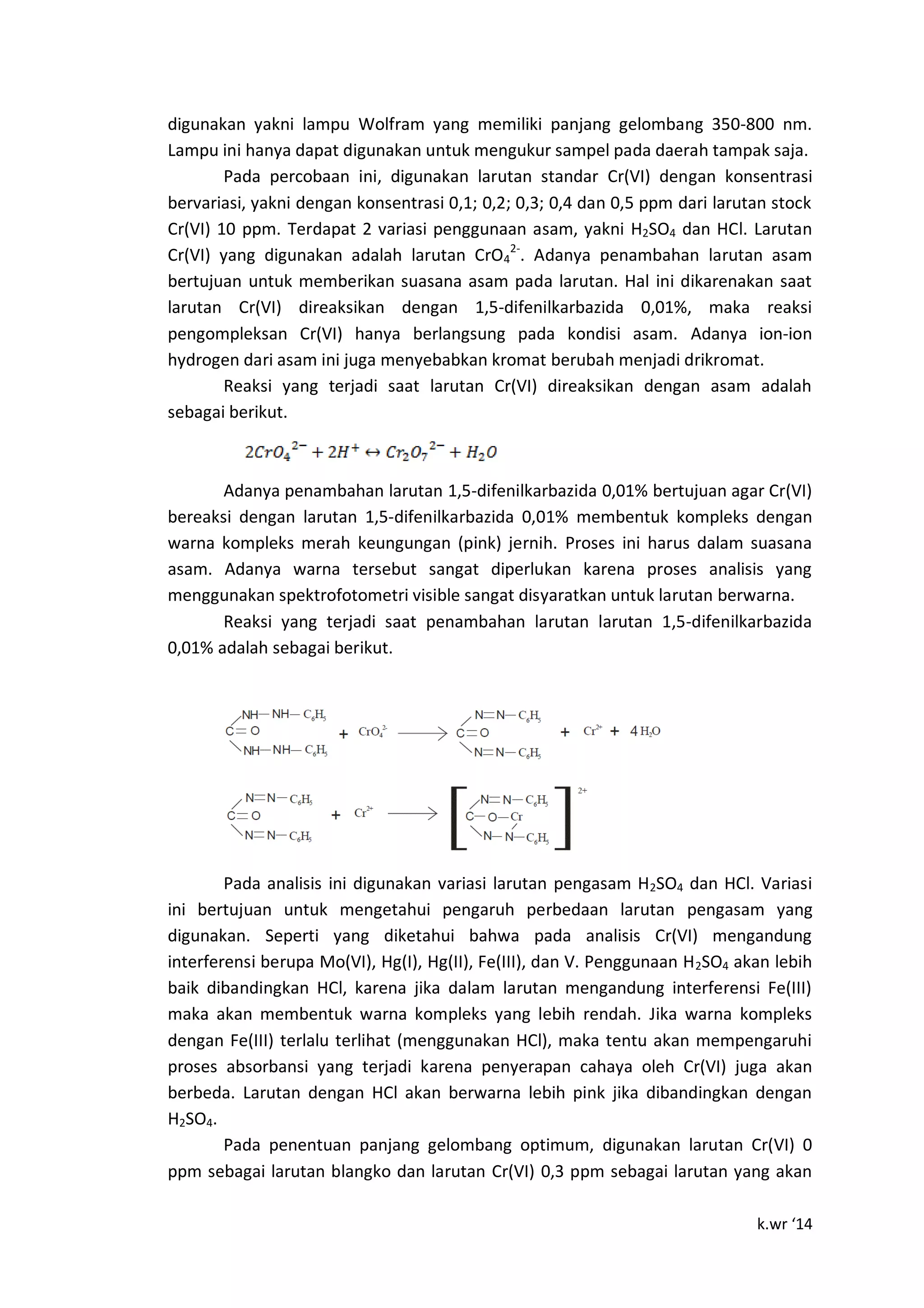 Analisis fosfor dan krom | PDF