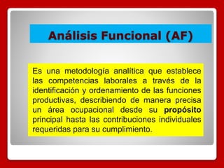 Analisis funcional o mapa funcional julio- nancy salgado 2014 | PPTX