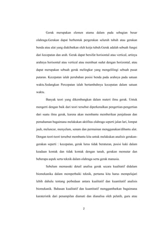 Analisis gerak biomekanik teknik start lari sprint | DOCX